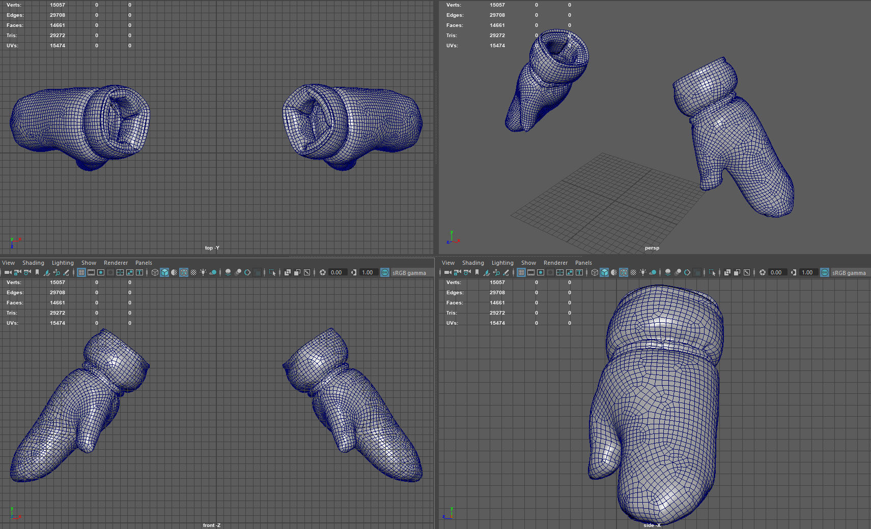 3D model Mittens glove VR / AR / low-poly | CGTrader