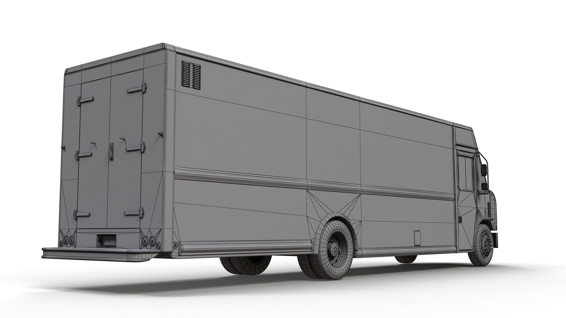 3D model Freightliner FedEx boxvan VR / AR / low-poly | CGTrader