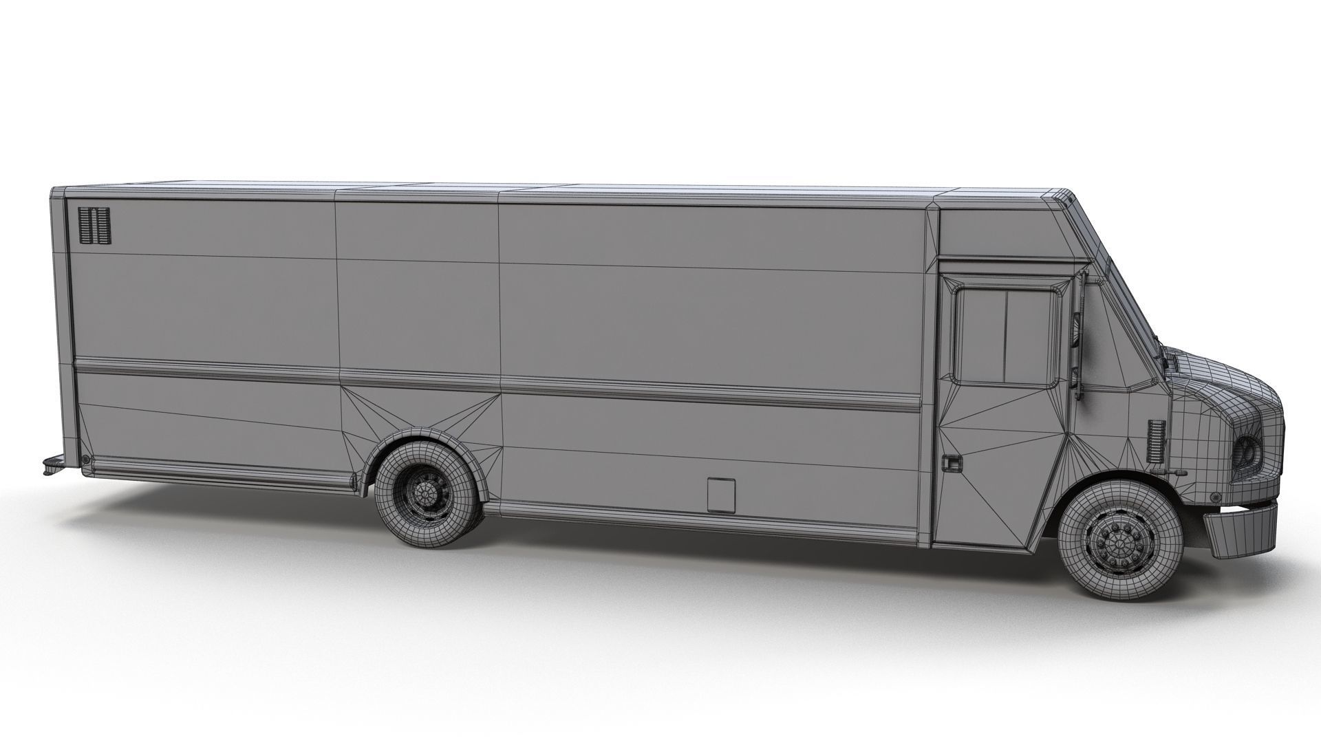 3D model Freightliner FedEx boxvan VR / AR / low-poly | CGTrader