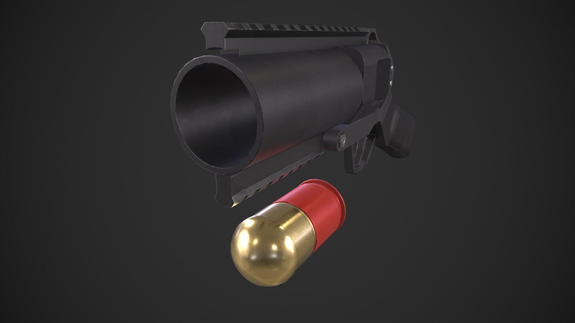 3D model M052 40mm Grenade Launcher VR / AR / low-poly | CGTrader