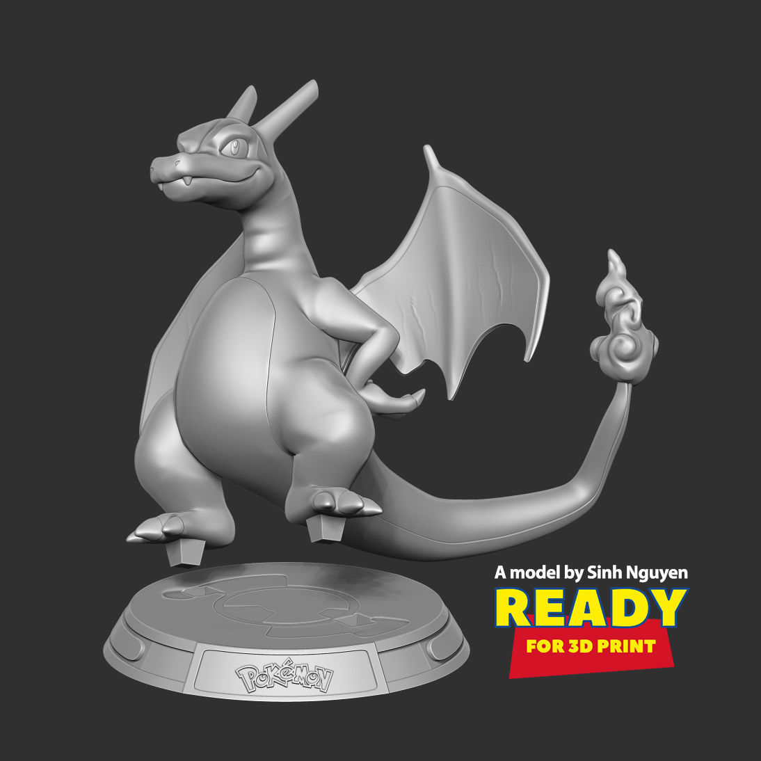 Charizard - Pokemon Unite 3D model 3D printable | CGTrader
