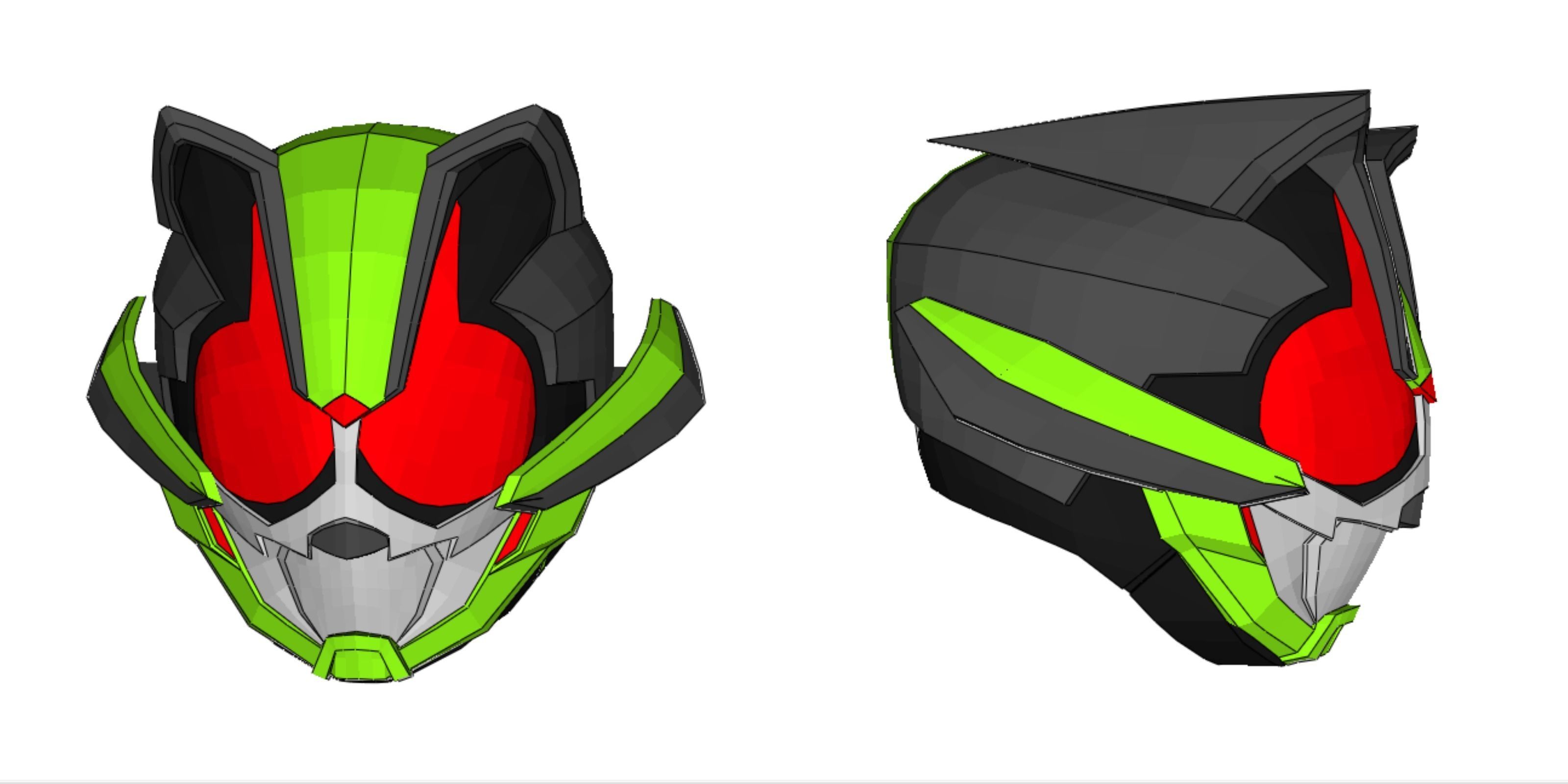 3d Model Kamen Rider Tycoon Ninja Form Pepakura Papercraft Template Vr Ar Low Poly Cgtrader