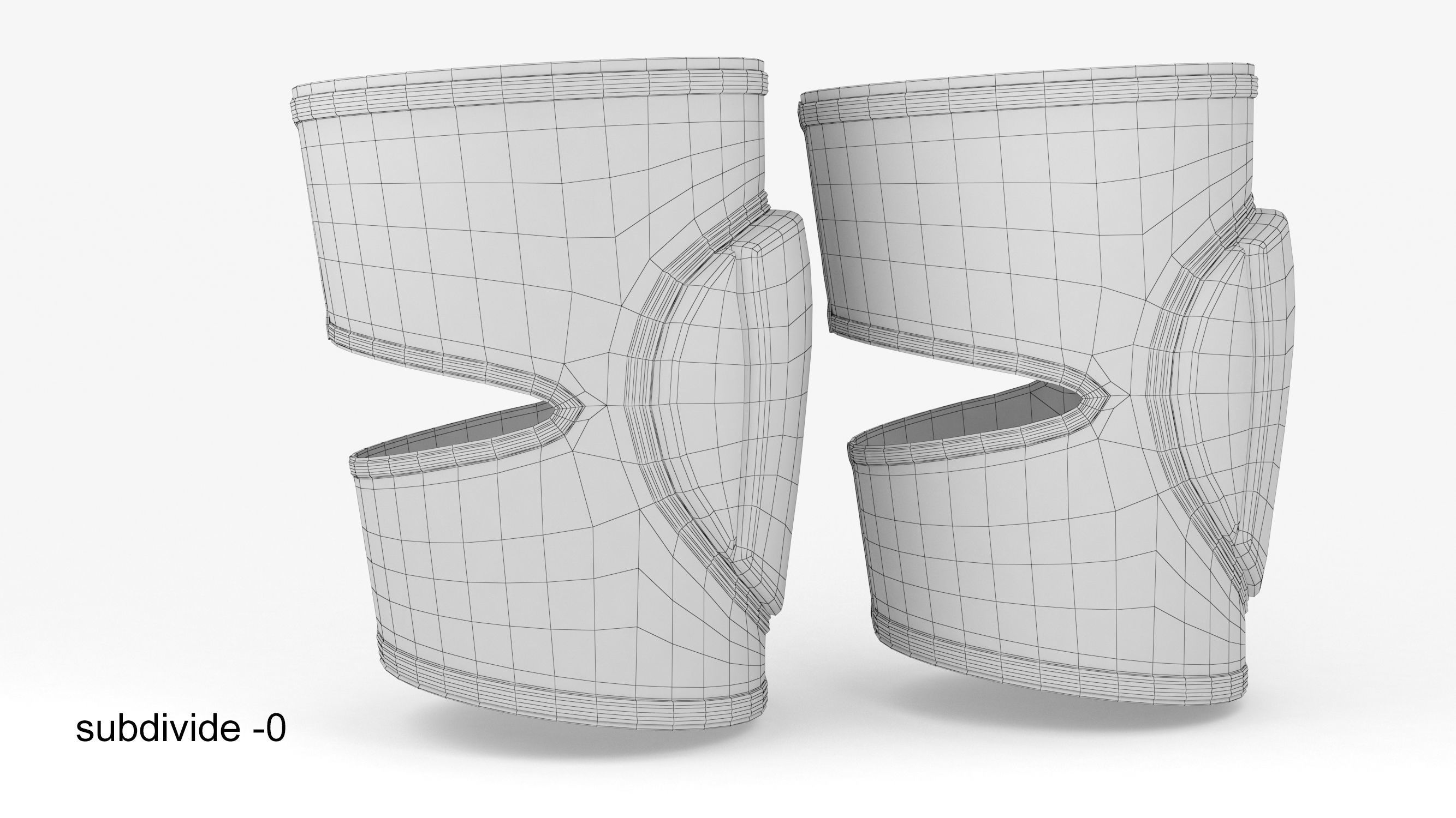 Fabric knee pad 3D model | CGTrader