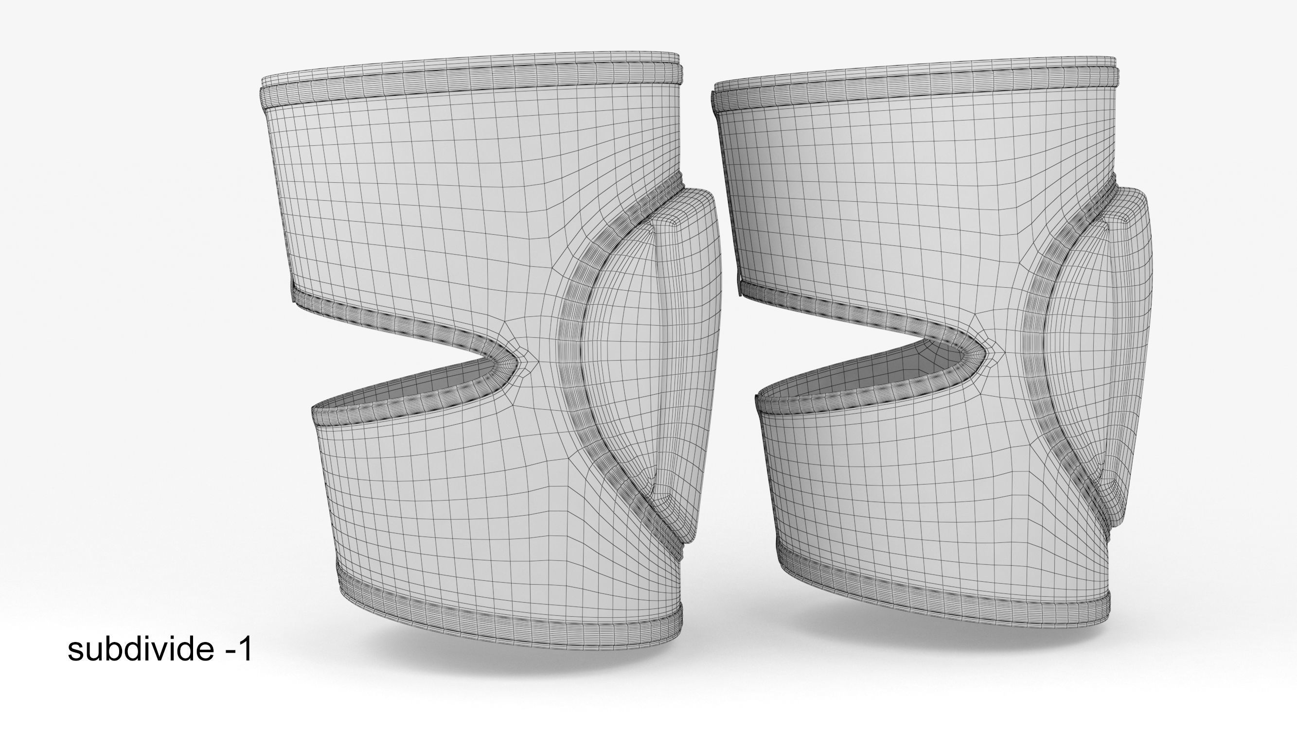 Fabric knee pad 3D model | CGTrader