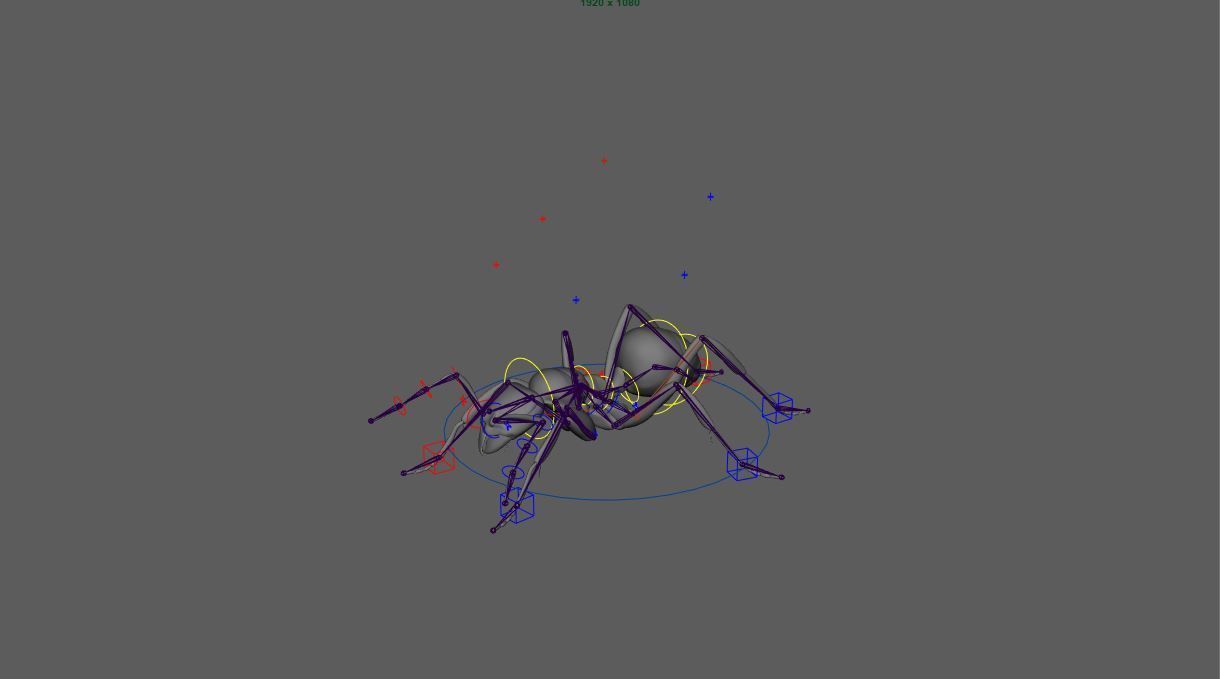 ant rig 3D model rigged | CGTrader