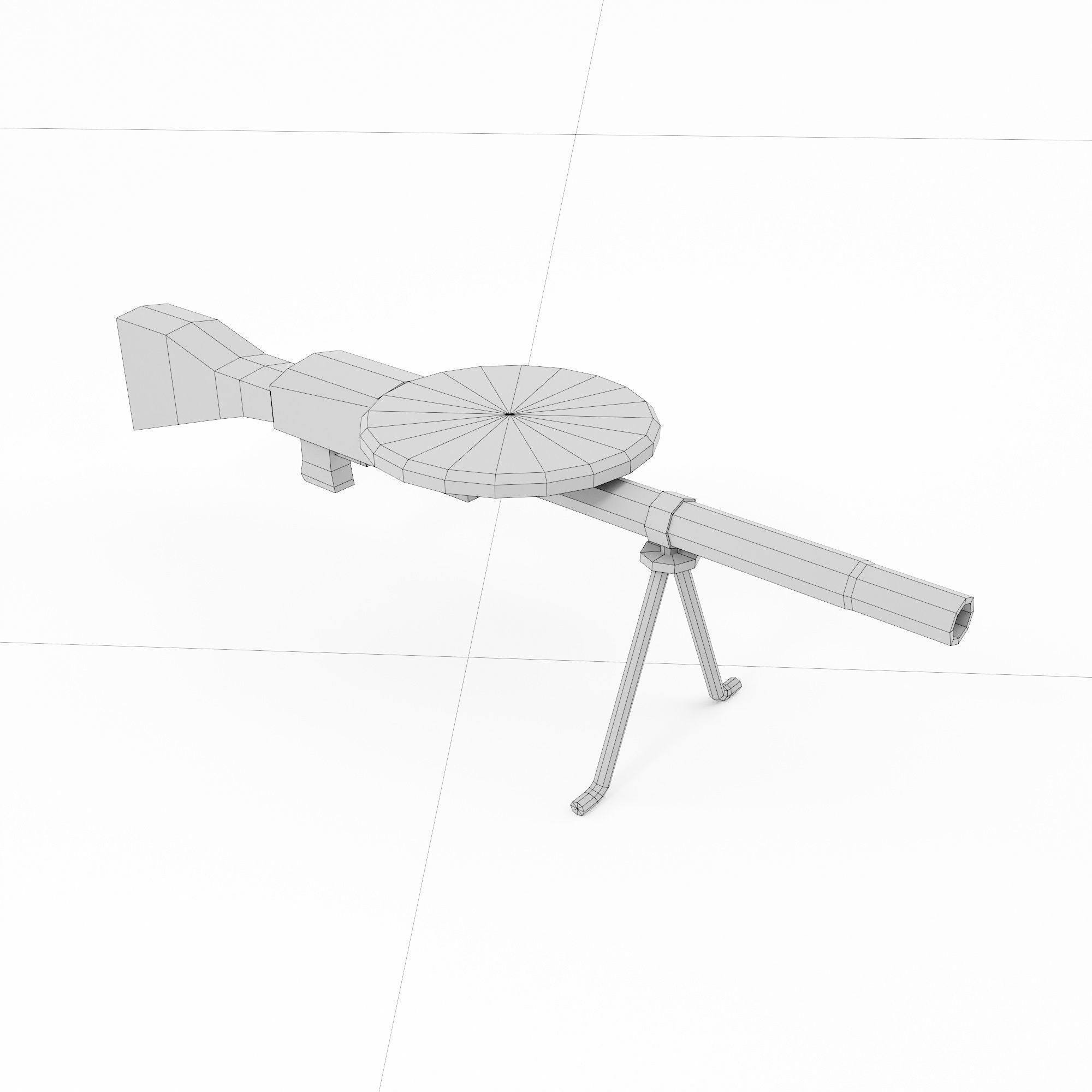 3D model LEWIS light machine gun VR / AR / low-poly | CGTrader