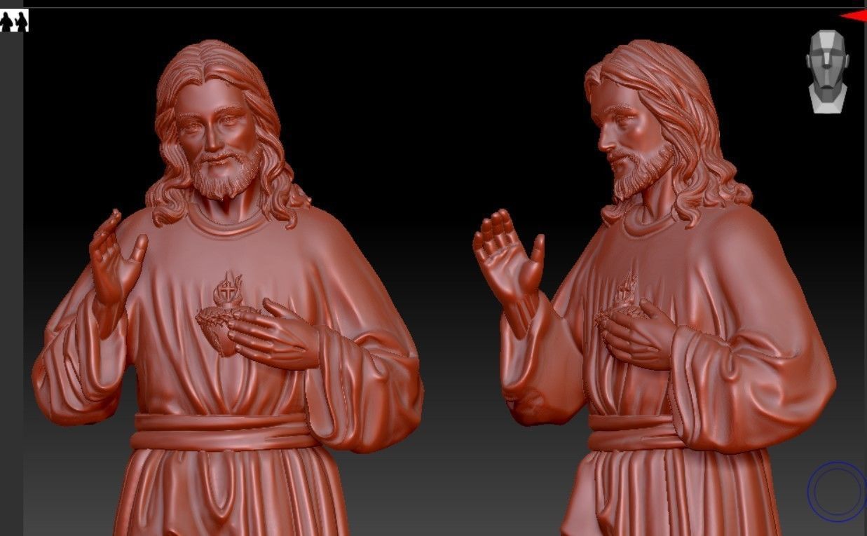 MODEL OF JESUS 3D model 3D printable | CGTrader