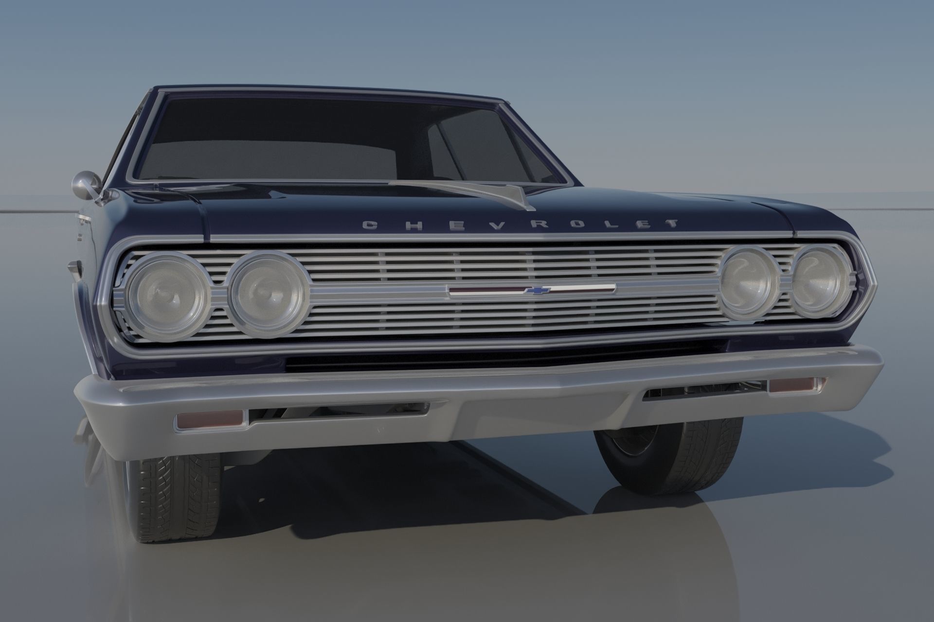 Chevrolet Chevelle 1965 3D model 3D printable | CGTrader