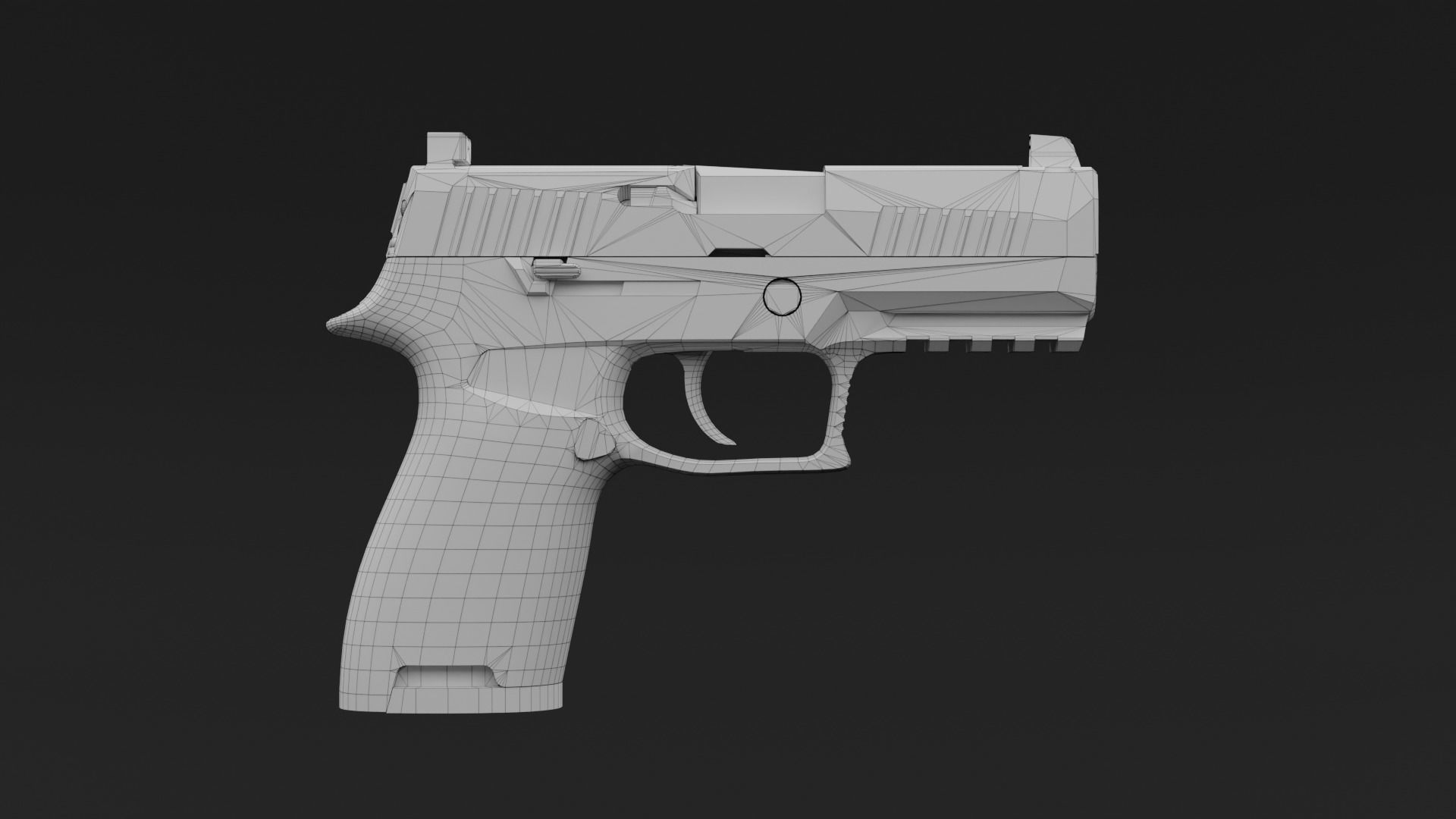 3D model Pistol P320 VR / AR / low-poly | CGTrader