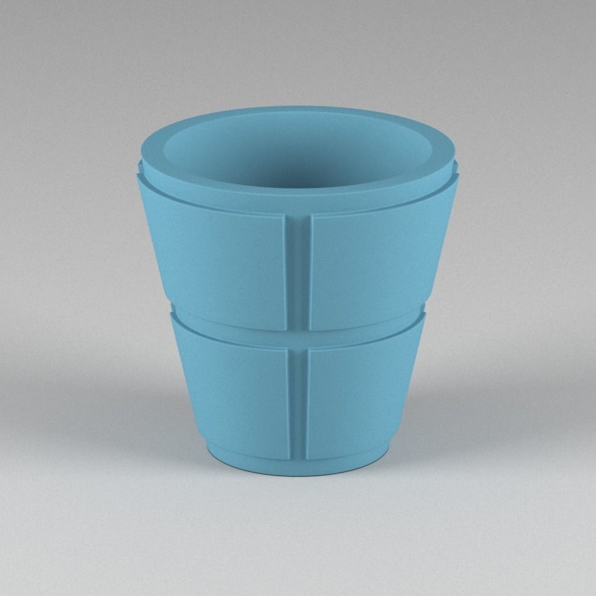 miniature flower pot 03 3D model 3D printable | CGTrader