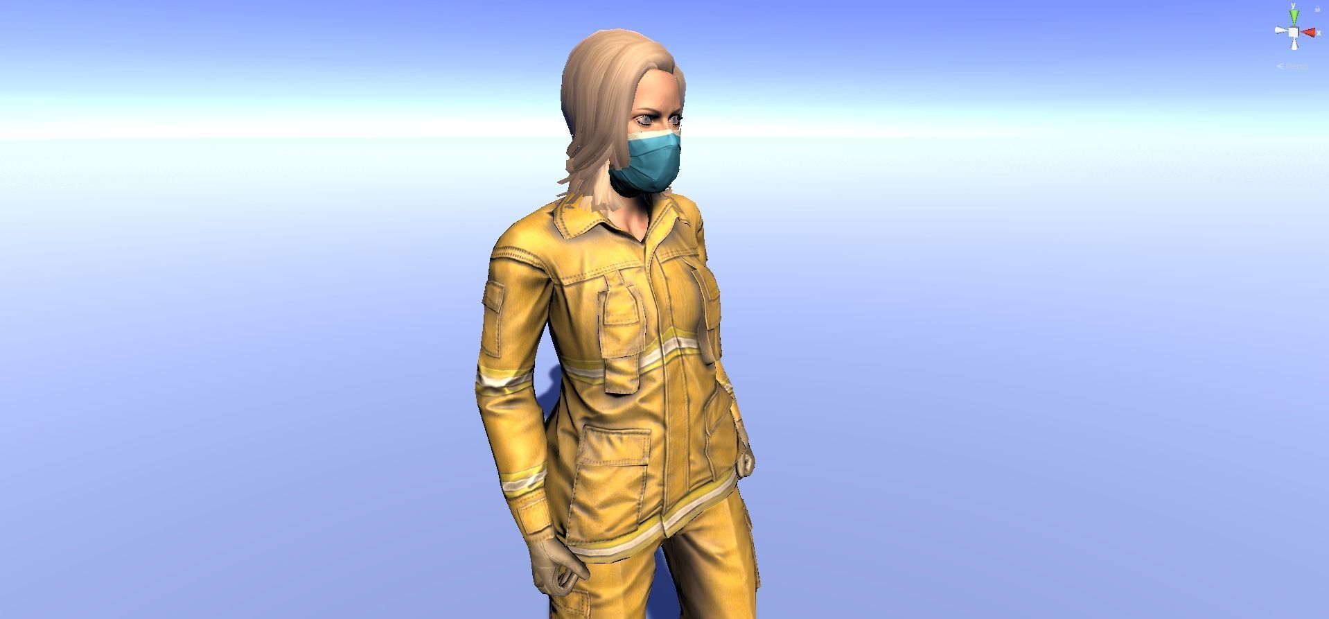 3D model Biohazard Female - animated rigged Female VR / AR / low-poly ...