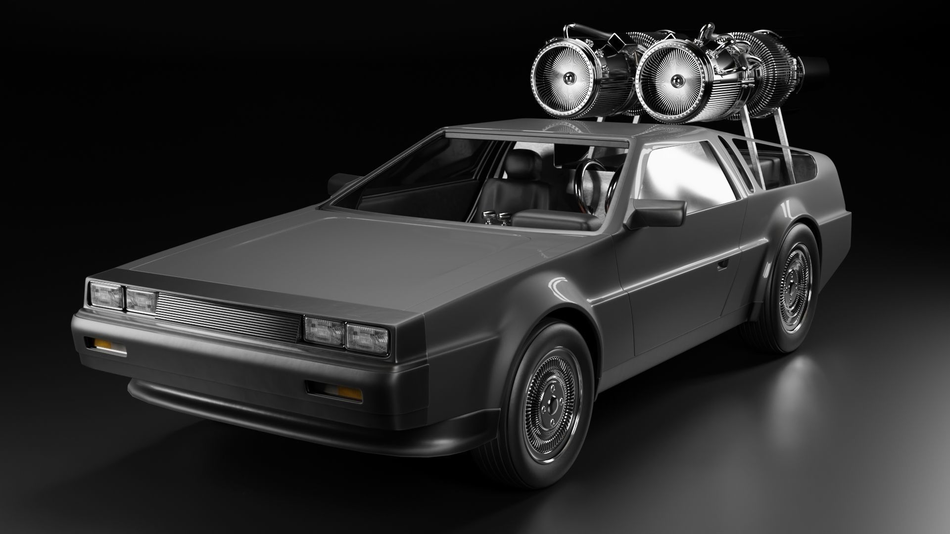 Delorian Rocket 3D model | CGTrader