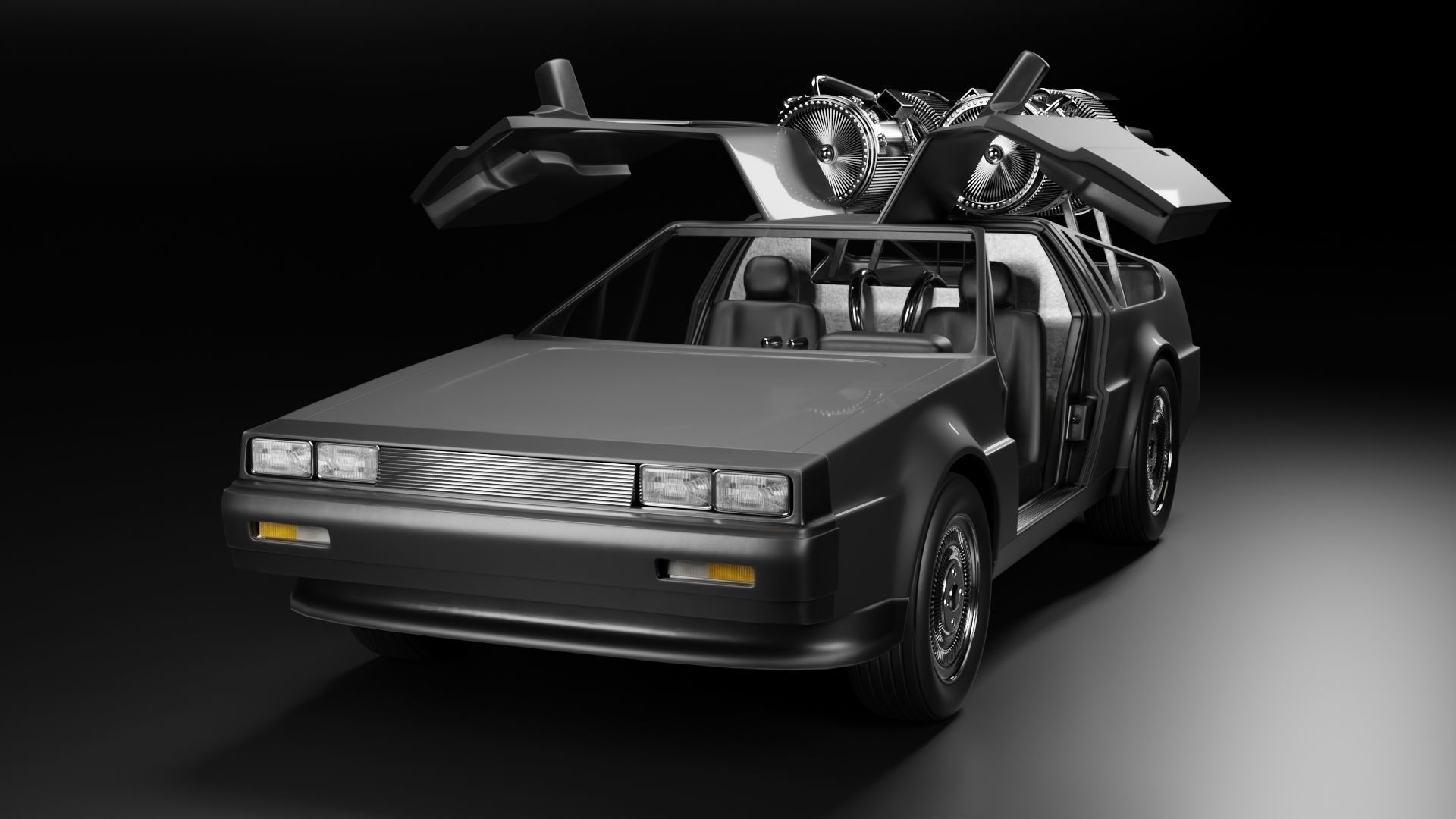 Delorian Rocket 3D model | CGTrader
