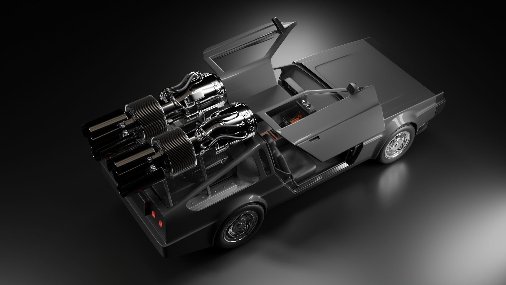 Delorian Rocket 3D model | CGTrader