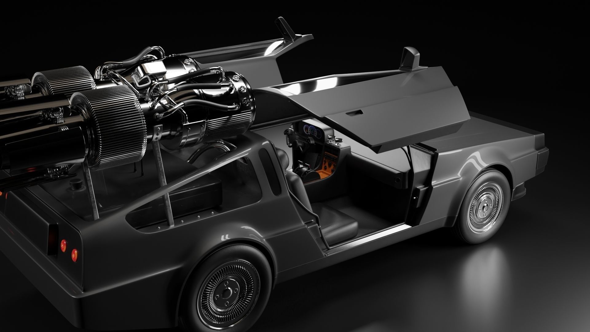Delorian Rocket 3D model | CGTrader