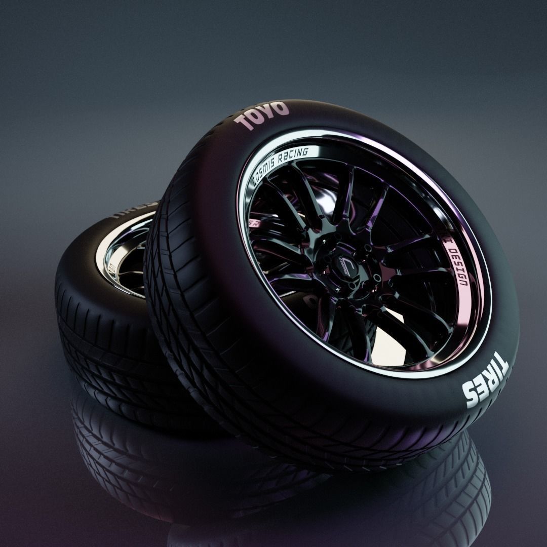 Cosmis Racing XT206R with Toyo Tires 3D model | CGTrader