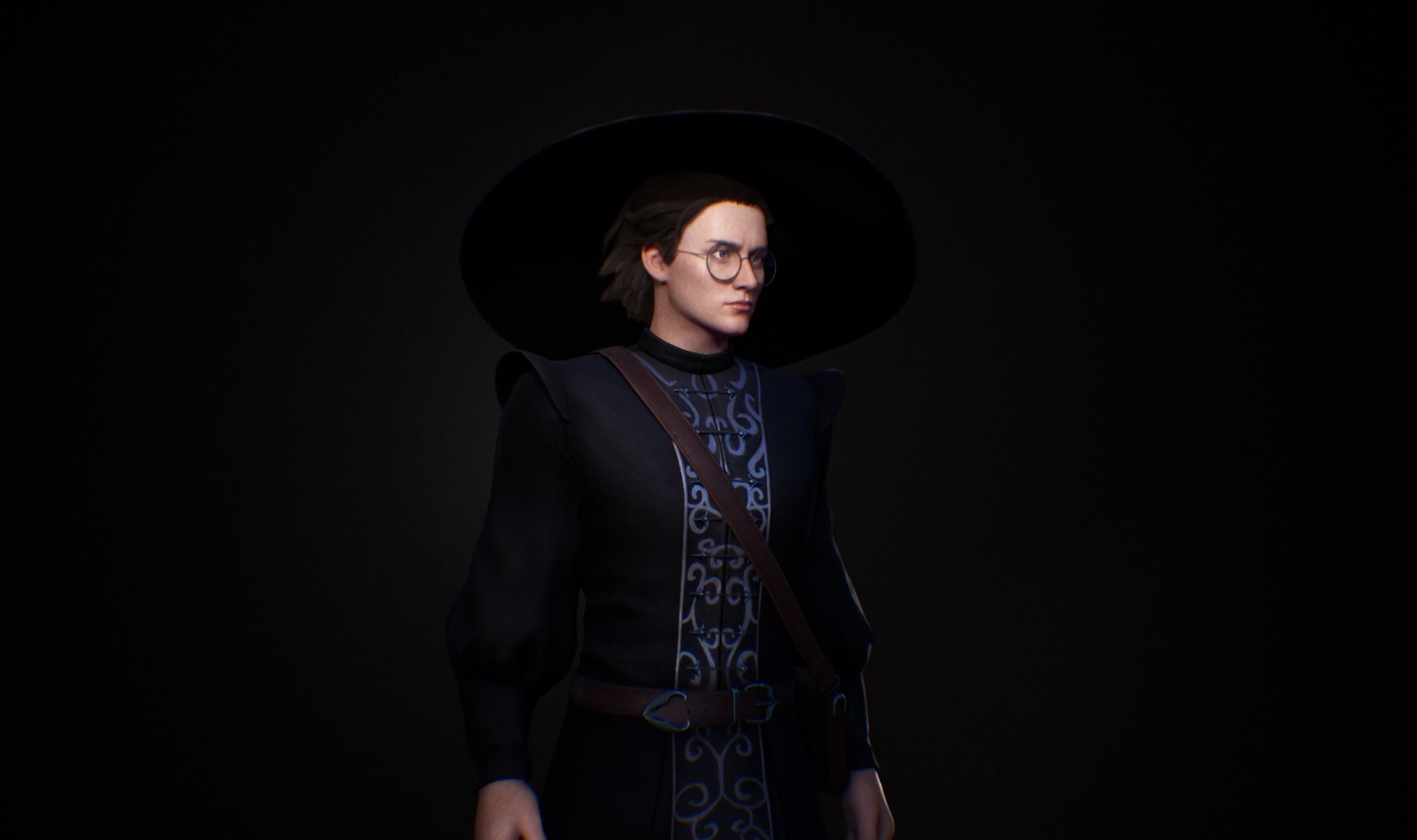 3D model Dark Wizard Artemis - Game Character for Blender and Unreal VR ...