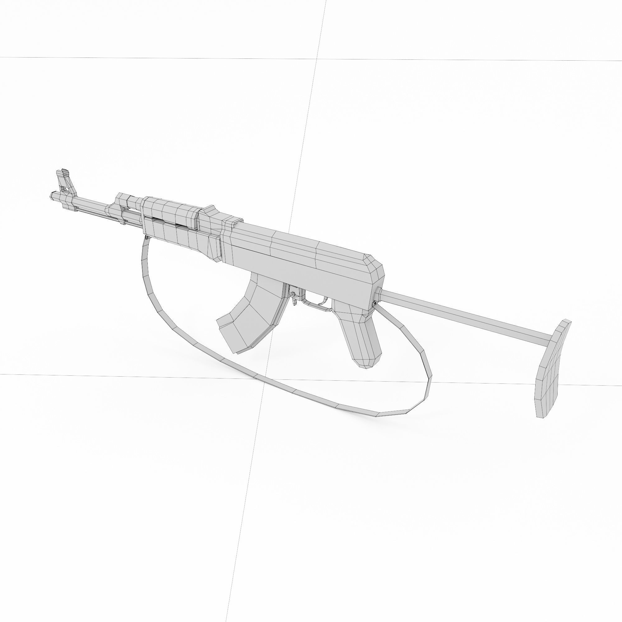 3D model AMD 65 assault rifle gun VR / AR / low-poly | CGTrader