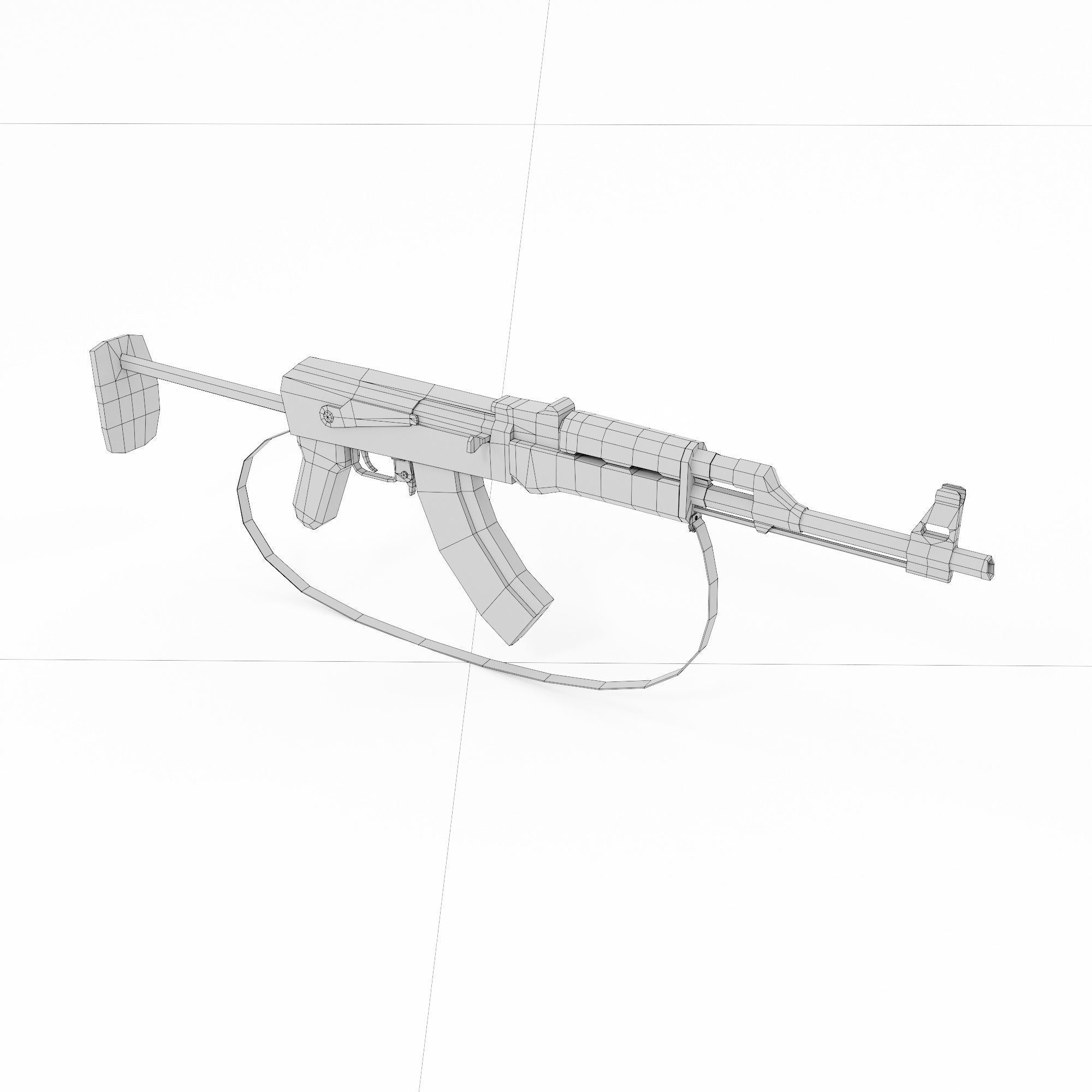 3D model AMD 65 assault rifle gun VR / AR / low-poly | CGTrader