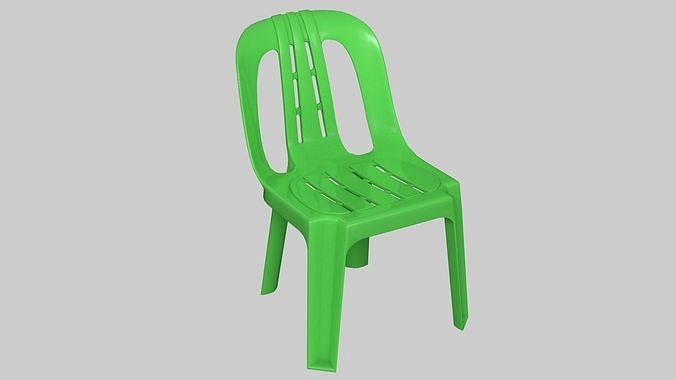 Plastic Chair 2 3D model | CGTrader