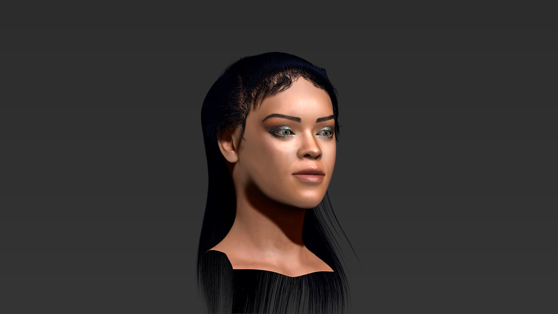 Rihanna ZBrush 3D model only the head 3D model | CGTrader