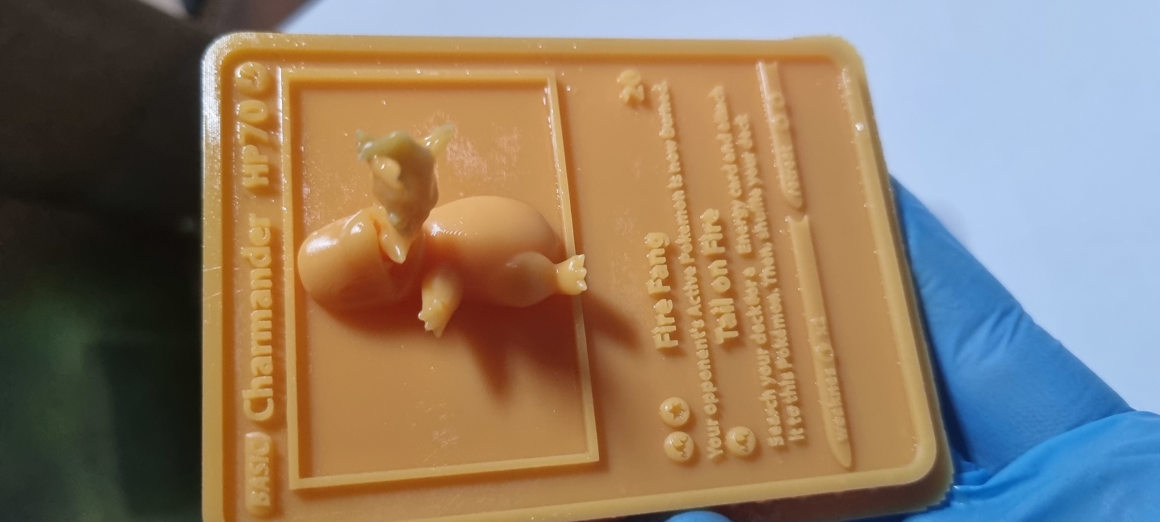 4D POKEMON CARDS - CHARMANDER 3D model 3D printable | CGTrader