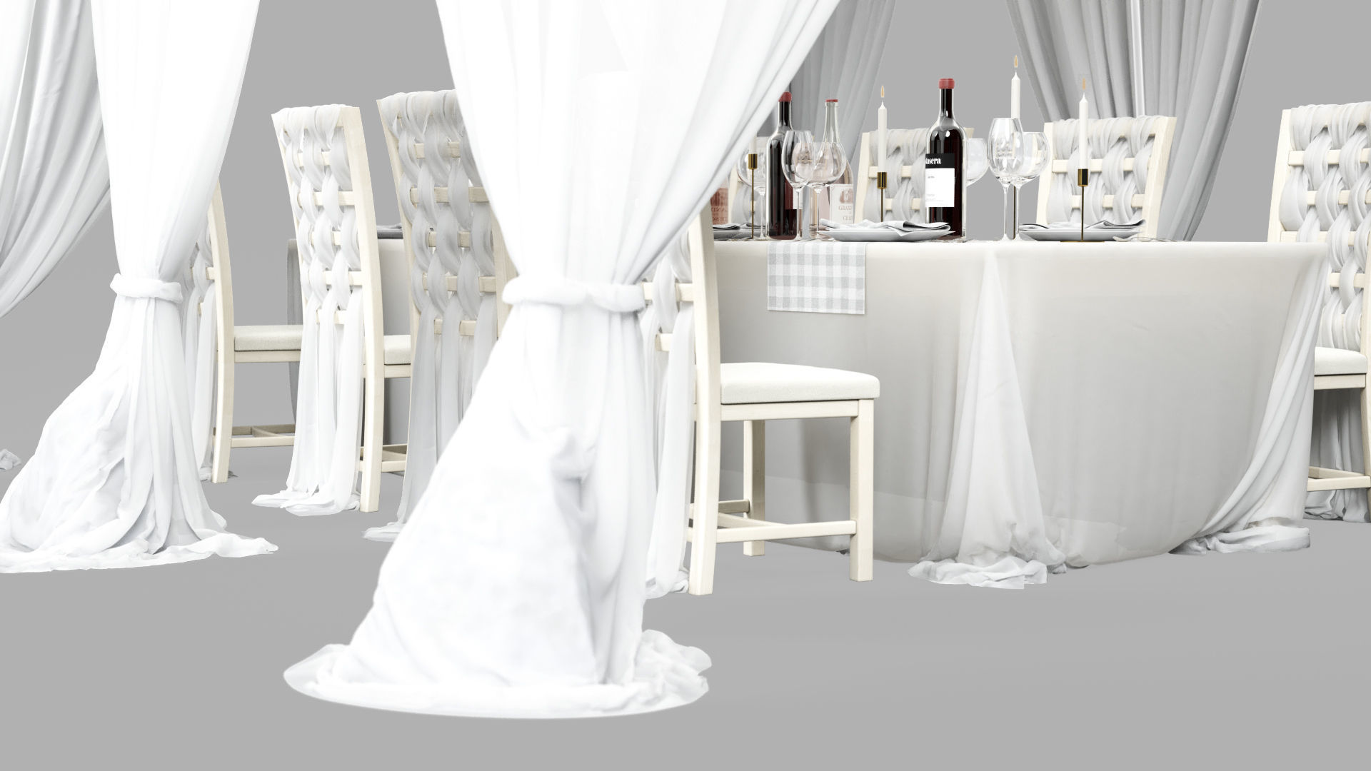 Party tent 3D model | CGTrader