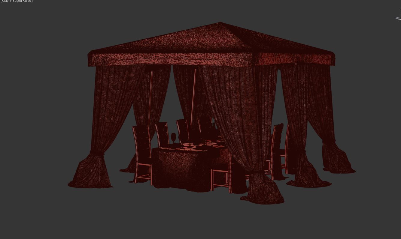 Party tent 3D model | CGTrader