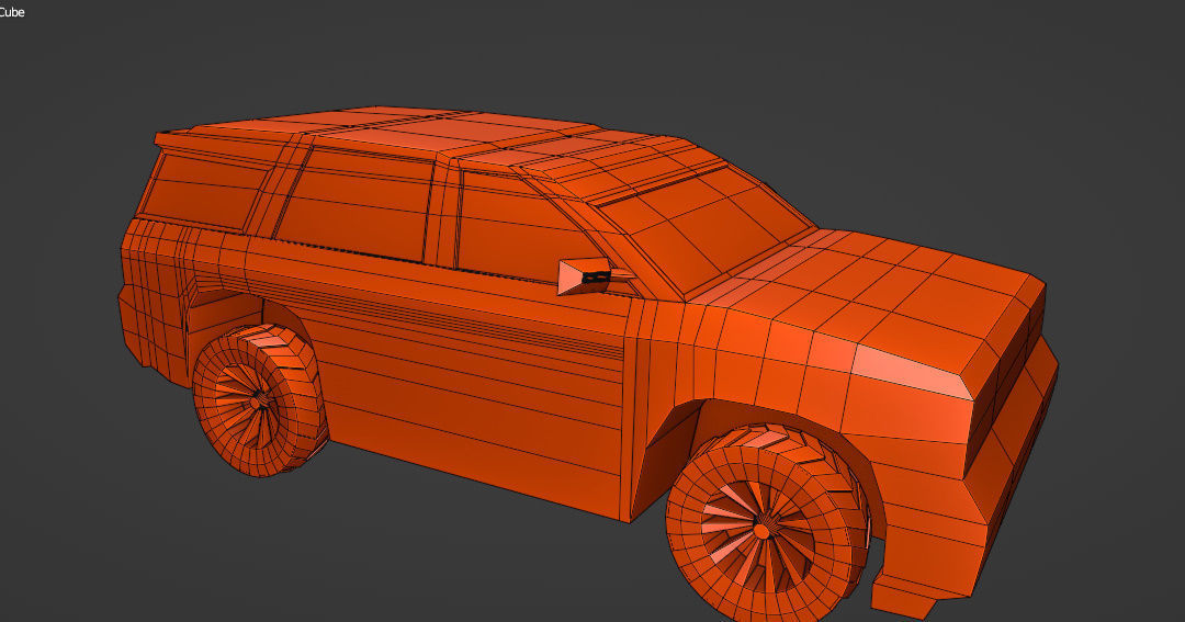 3D model TOYOTA SUV LOW POLY car MODEL VR / AR / low-poly | CGTrader