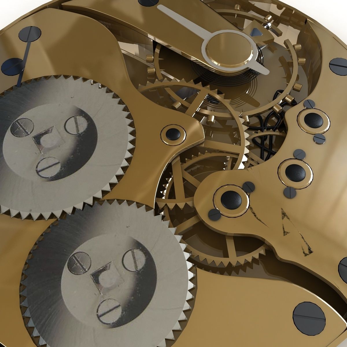 Watch Mechanism 3D model | CGTrader