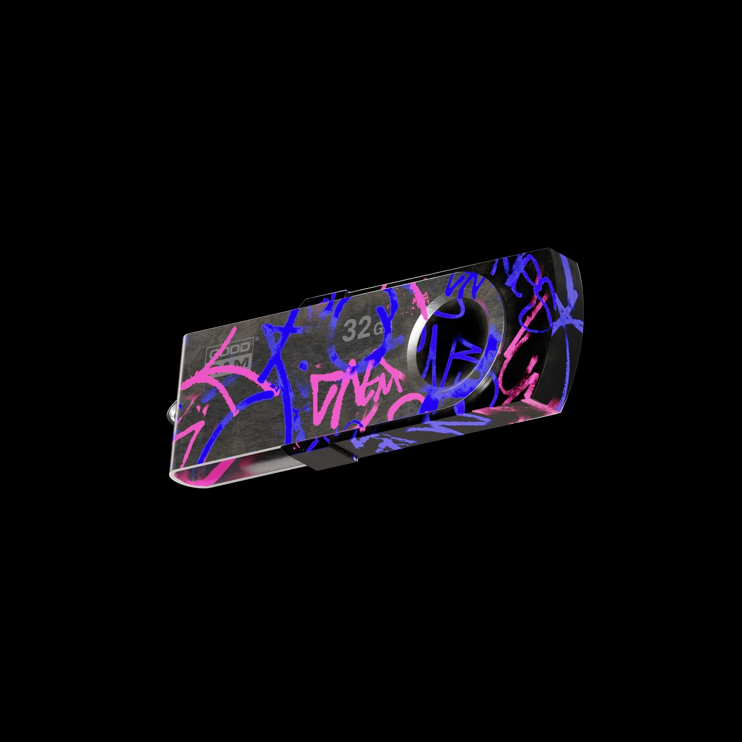 USB Flash Drive custom textures free VR / AR / low-poly 3D model | CGTrader