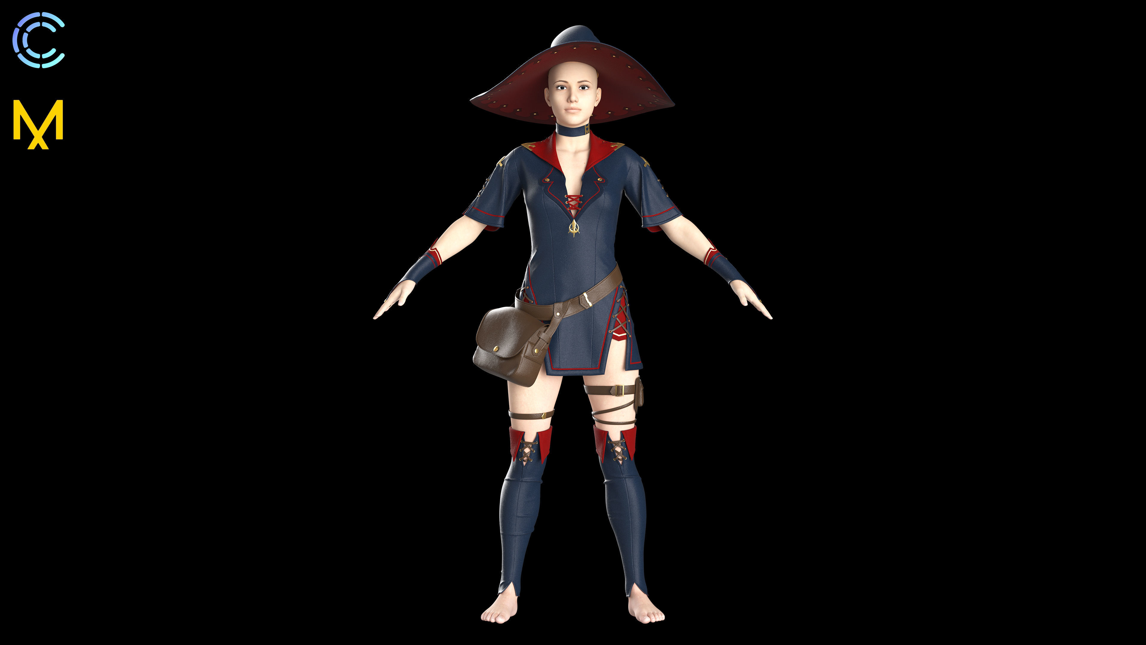 LUNAR WITCH 3D model rigged | CGTrader