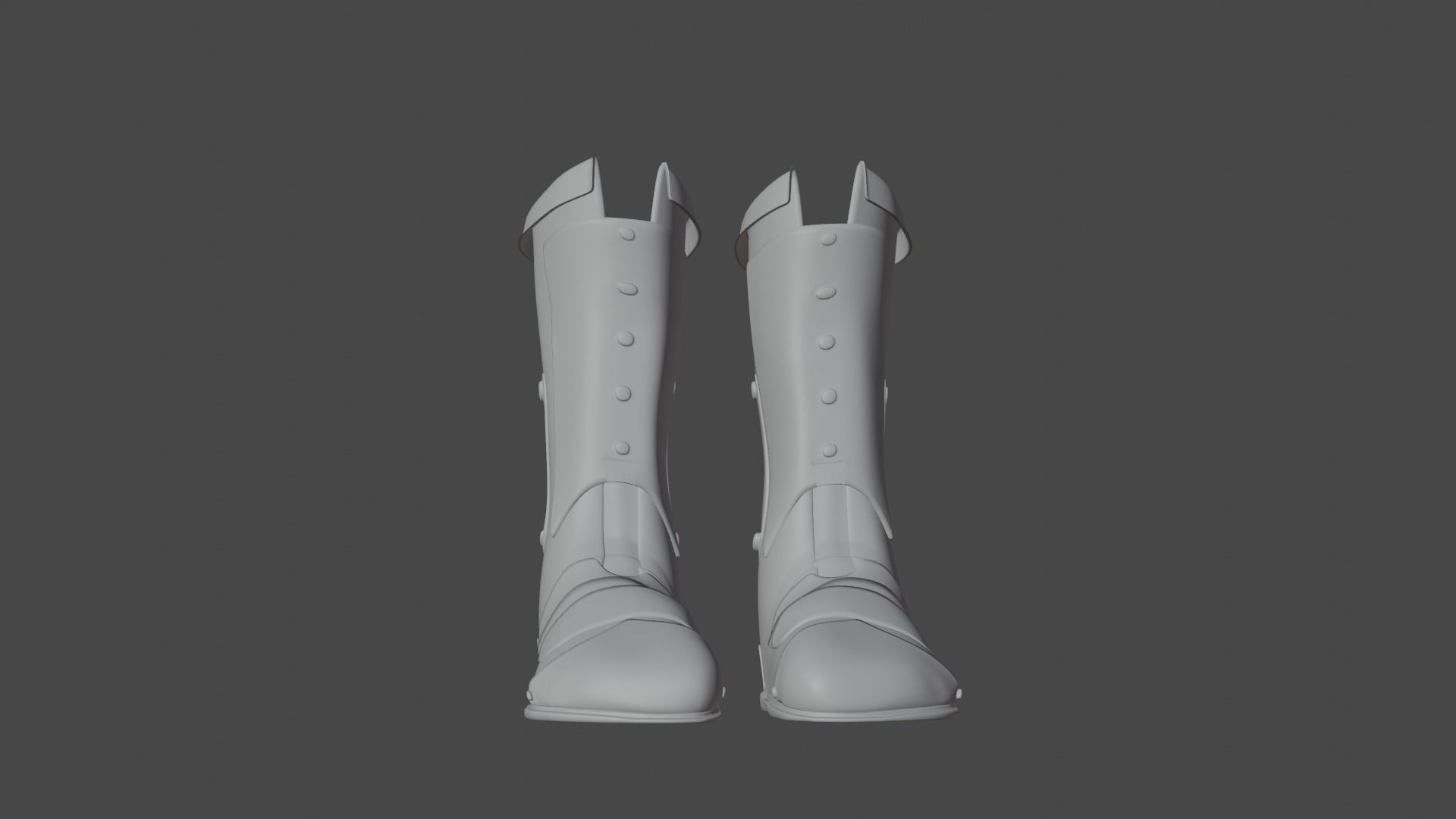 botte pair of boots free 3D model | CGTrader