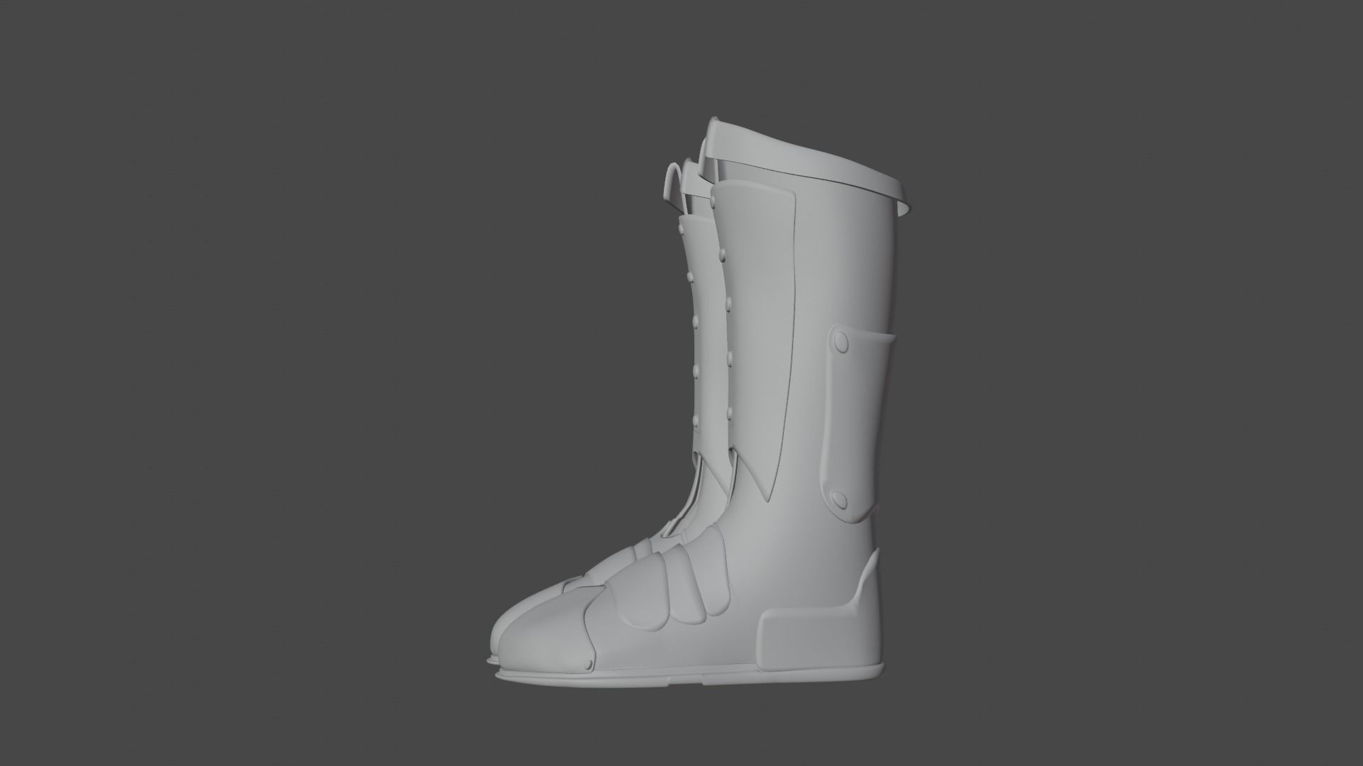 botte pair of boots free 3D model | CGTrader