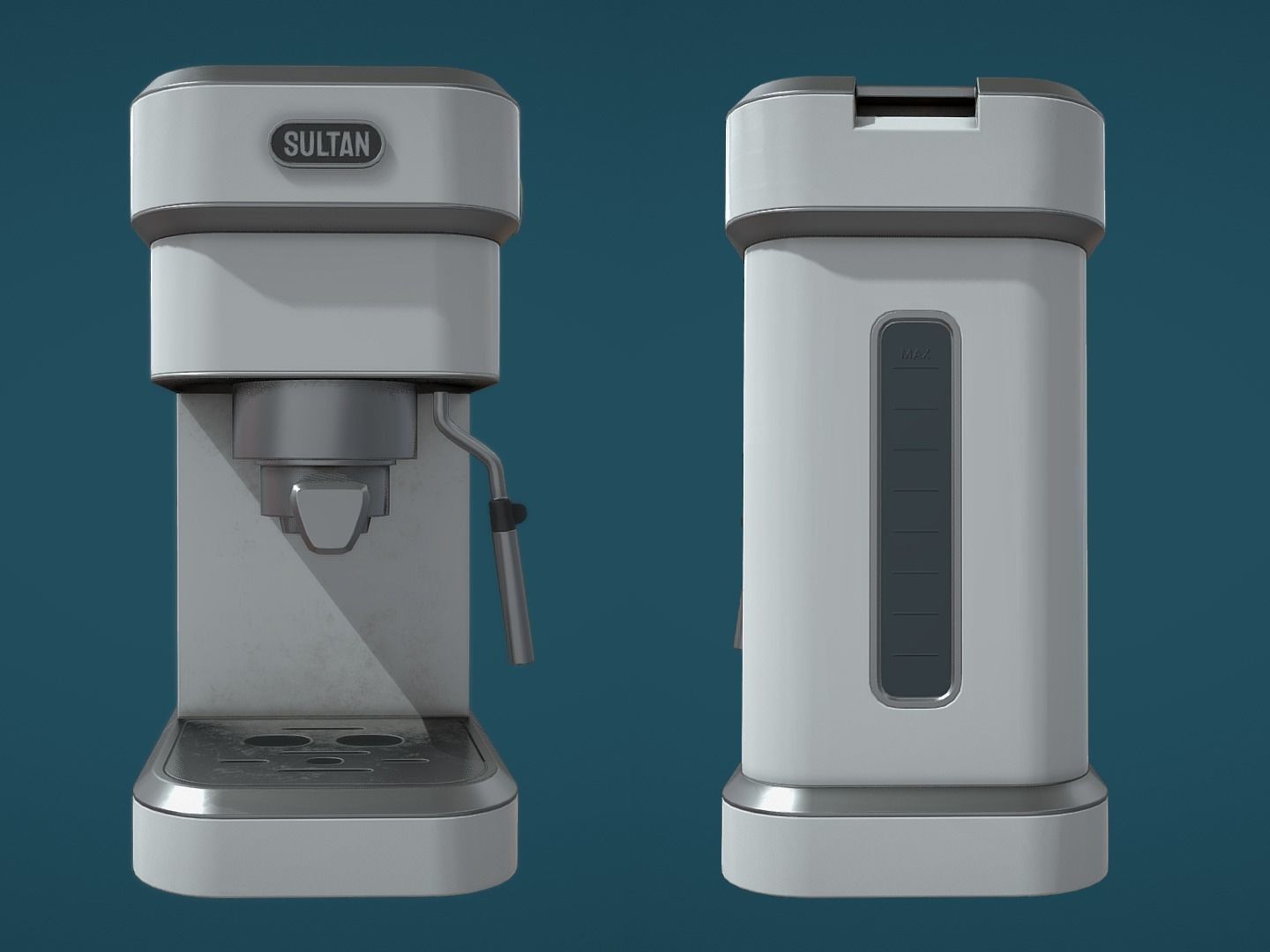 Coffee Machine - Sultan free VR / AR / low-poly 3D model rigged | CGTrader