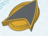 Star Trek Combadge John Eaves TNG Concept 3D model 3D printable | CGTrader
