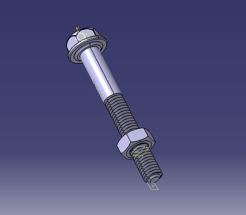 M5 Hex Bolt and Nut 3D model 3D printable | CGTrader