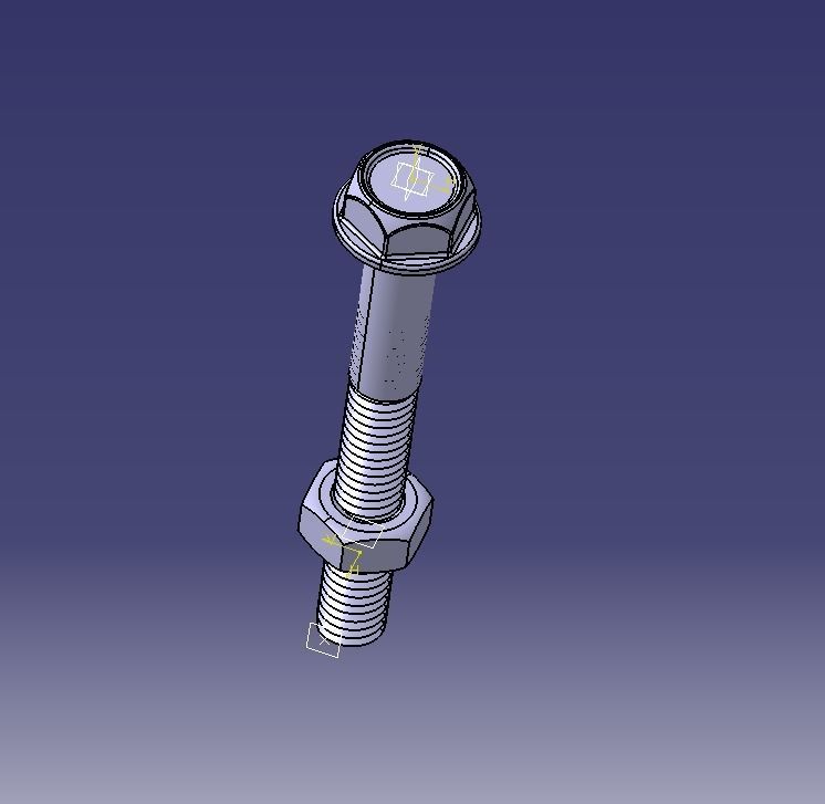 M5 Hex Bolt and Nut 3D model 3D printable | CGTrader