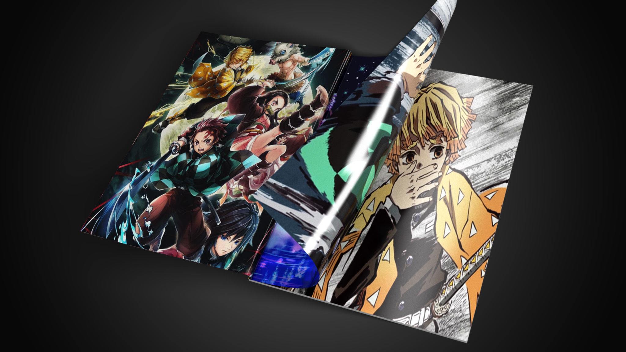 Magazine Opening Rigged Animated Nezuko 3D model animated rigged | CGTrader