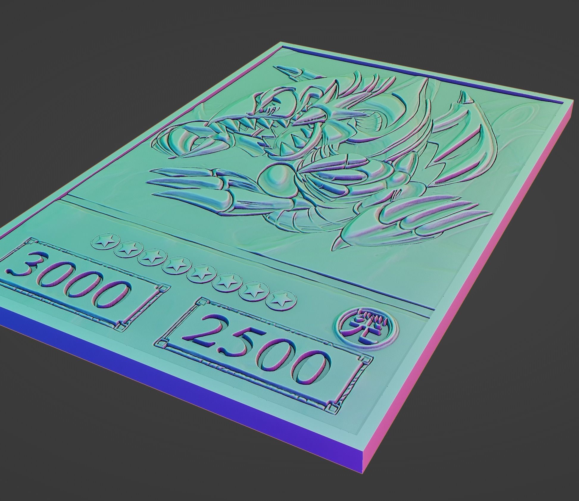 blue eyes toon dragon - yugioh 3D model 3D printable | CGTrader