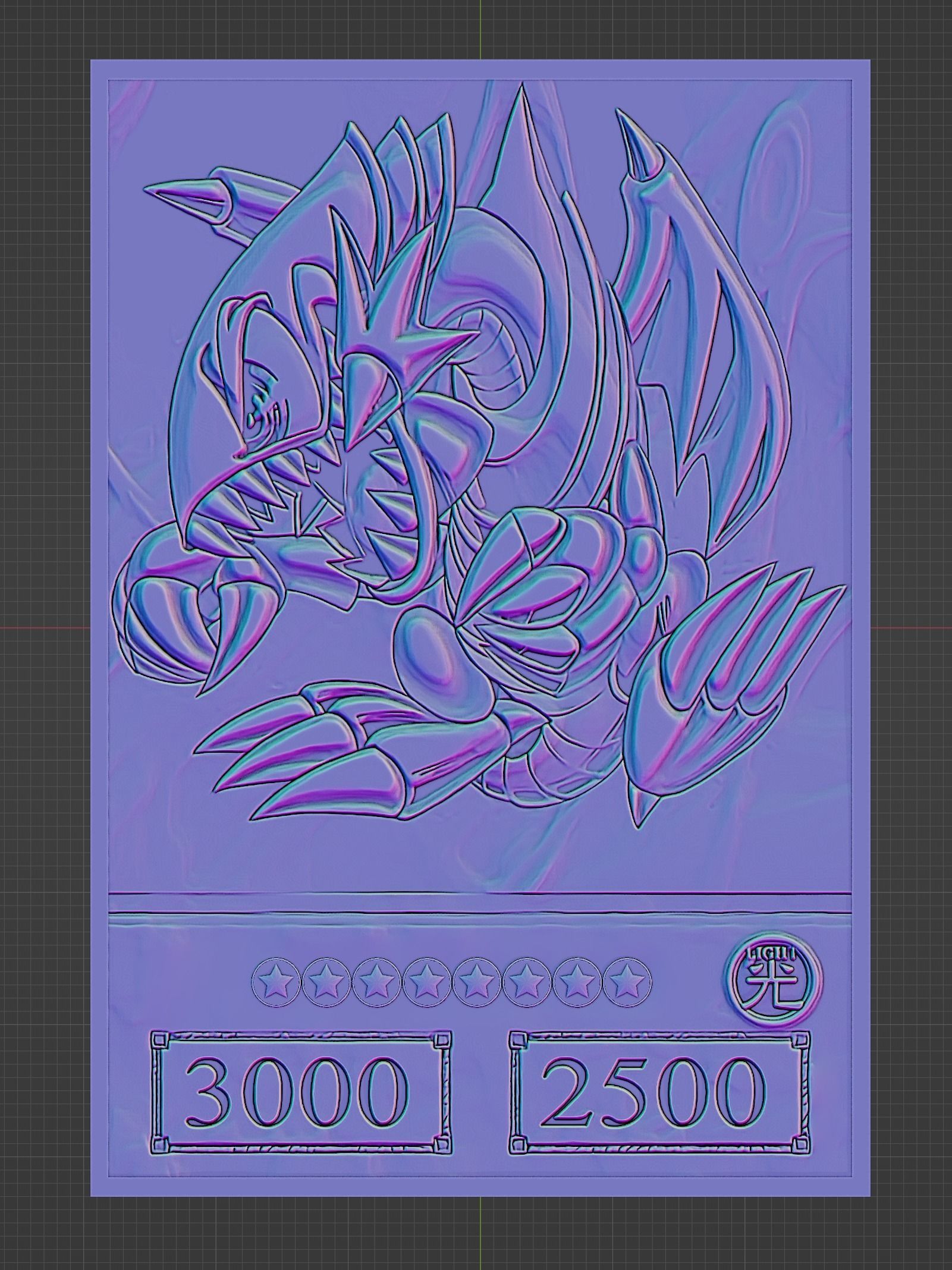 blue eyes toon dragon - yugioh 3D model 3D printable | CGTrader