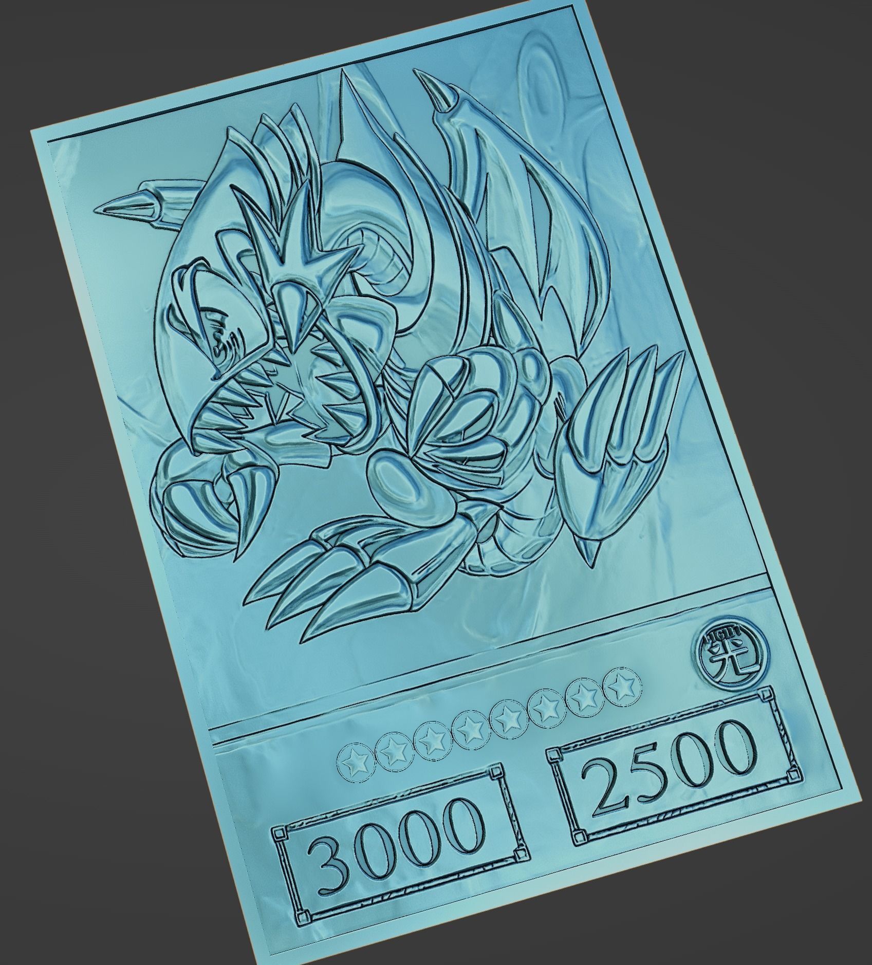 blue eyes toon dragon - yugioh 3D model 3D printable | CGTrader