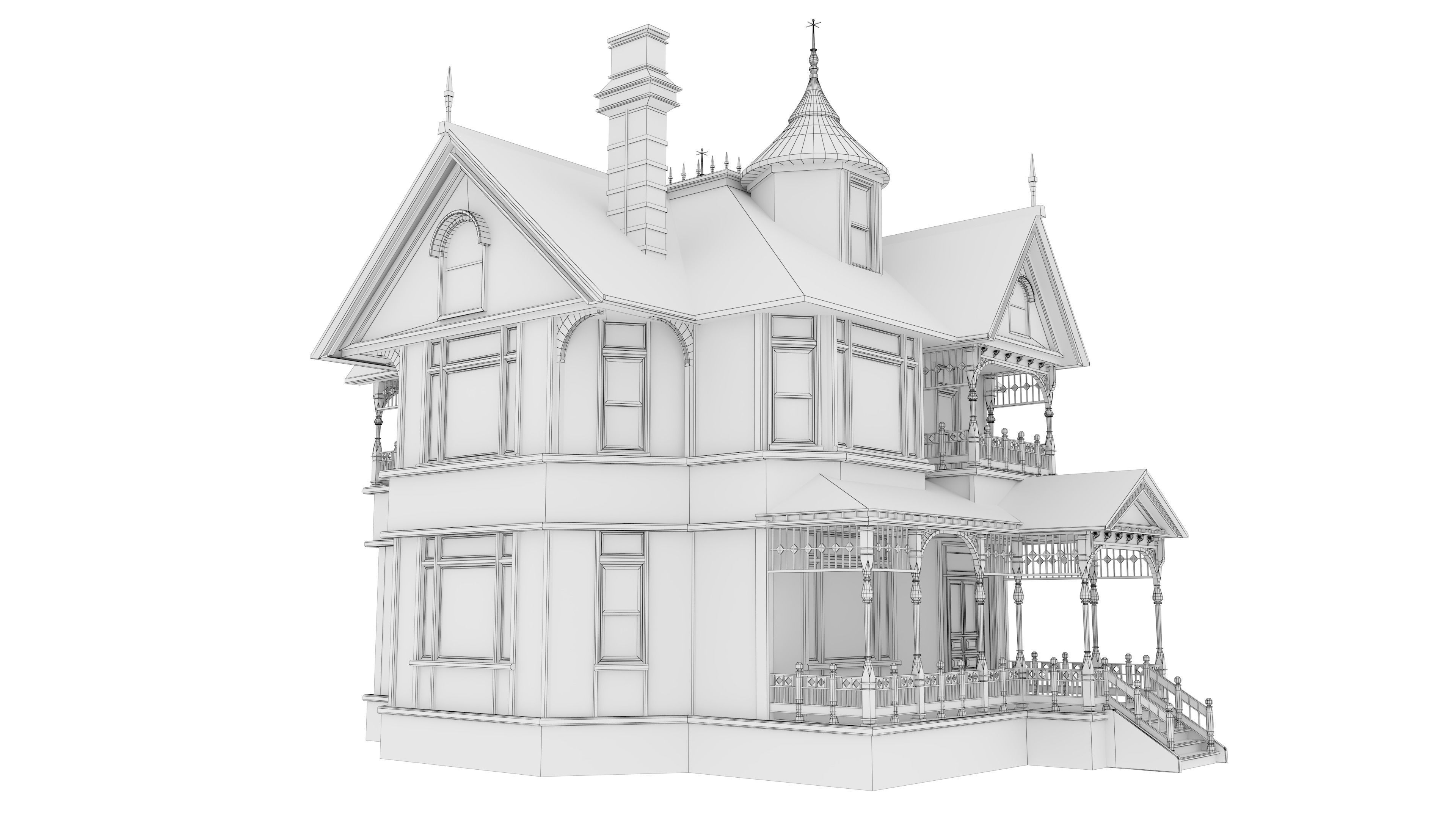 Victorian House Asset Bundle 3D model | CGTrader