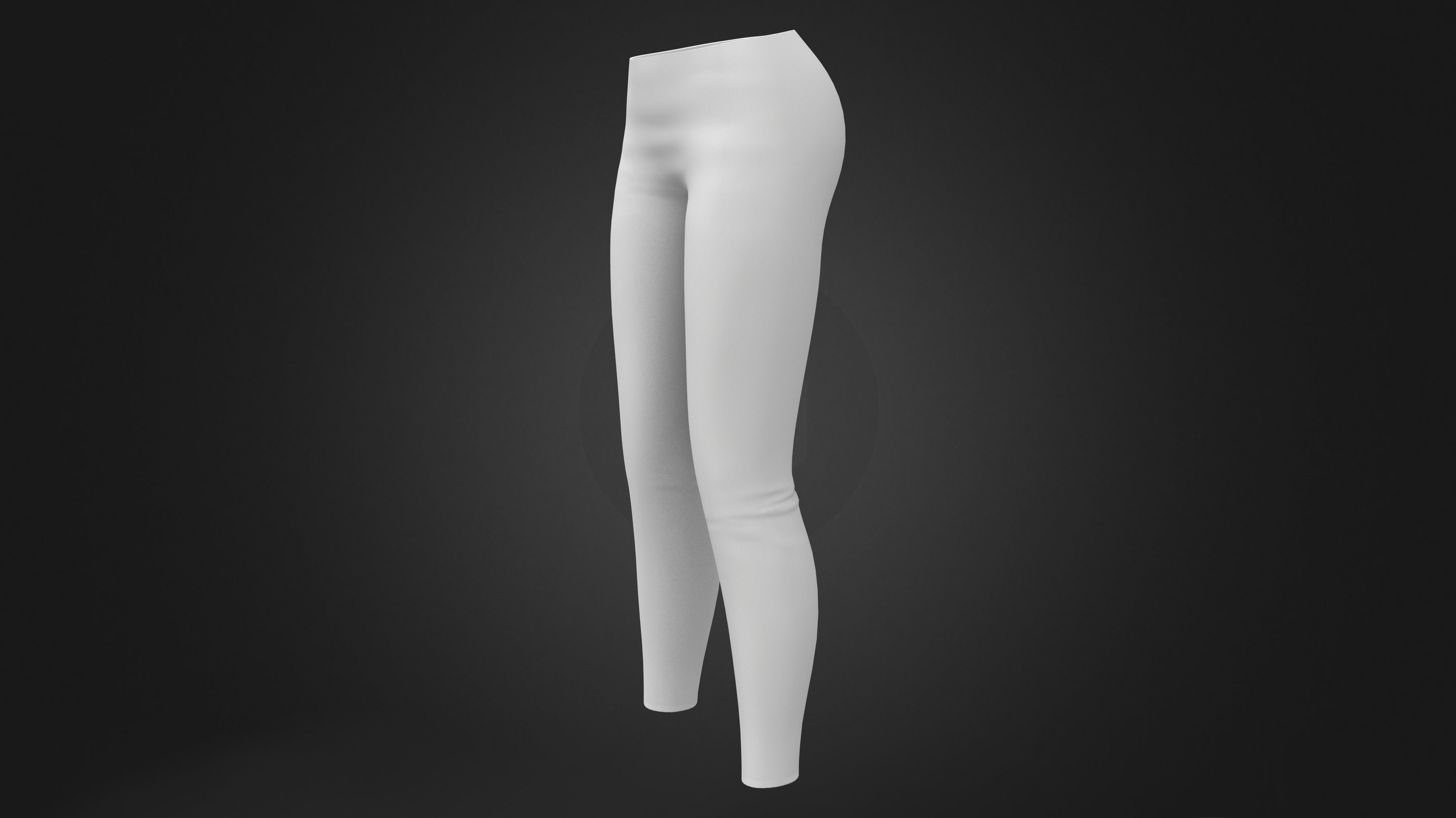 3D model Abstract Black and White Leggings VR / AR / low-poly | CGTrader