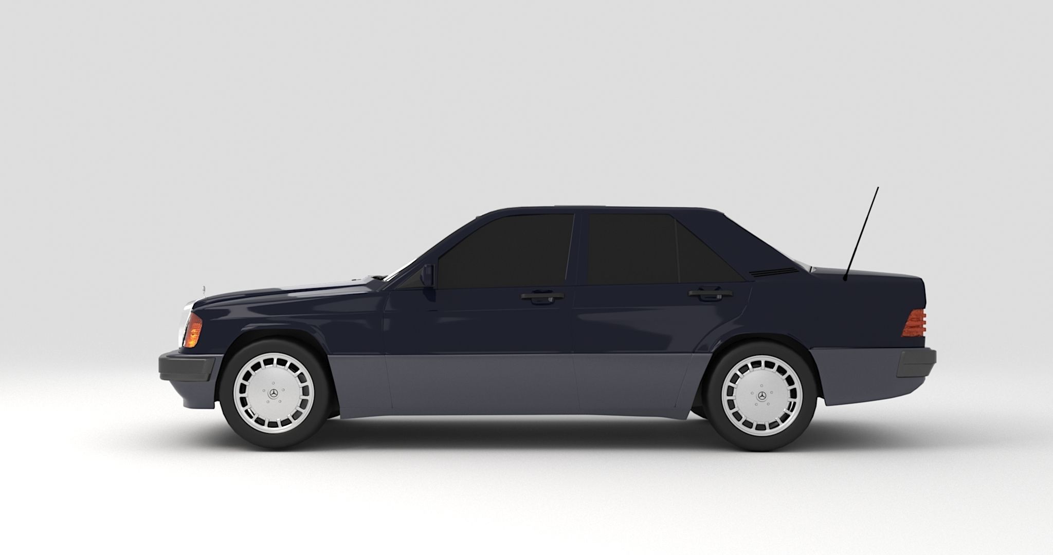 Mercedes-Benz 190E 3D model | CGTrader