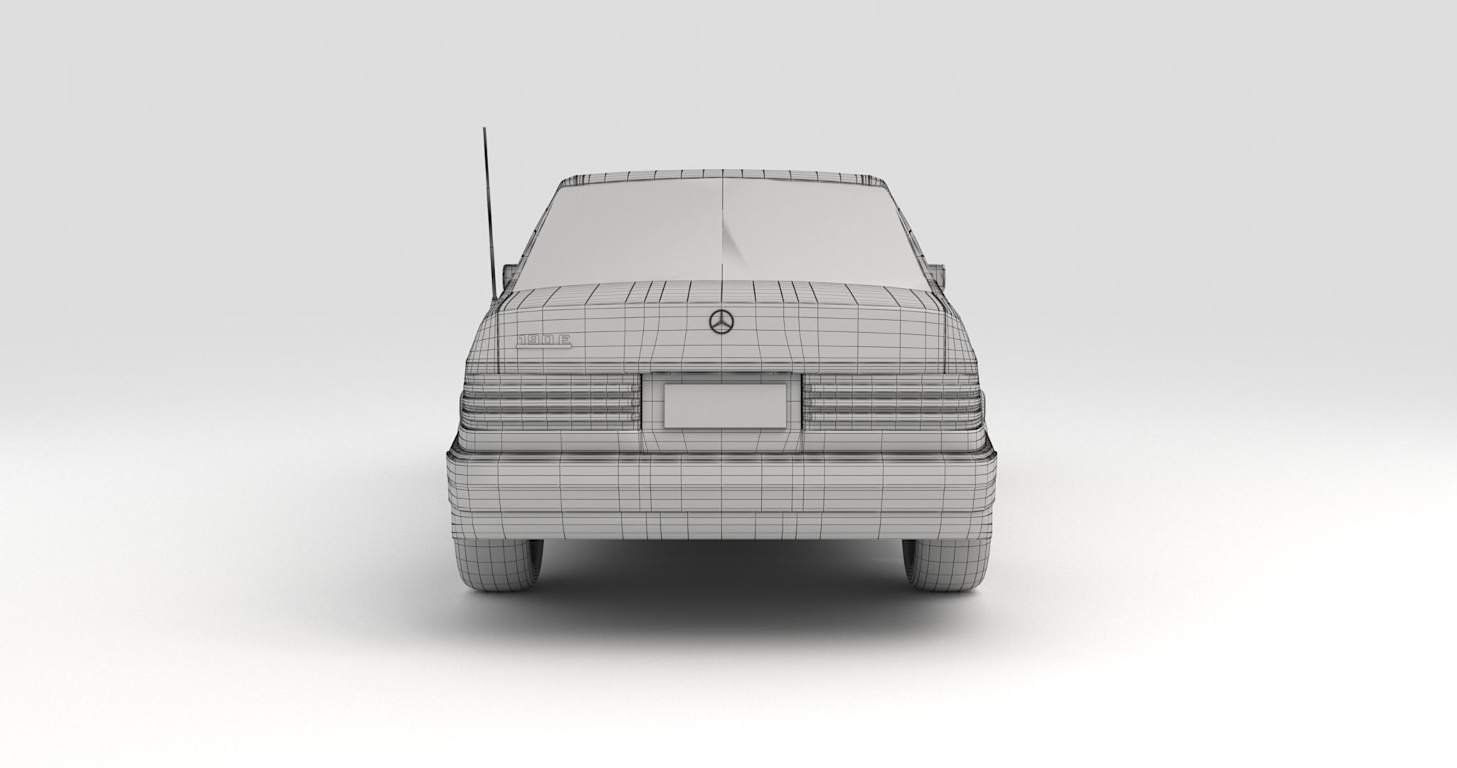 Mercedes-Benz 190E 3D model | CGTrader
