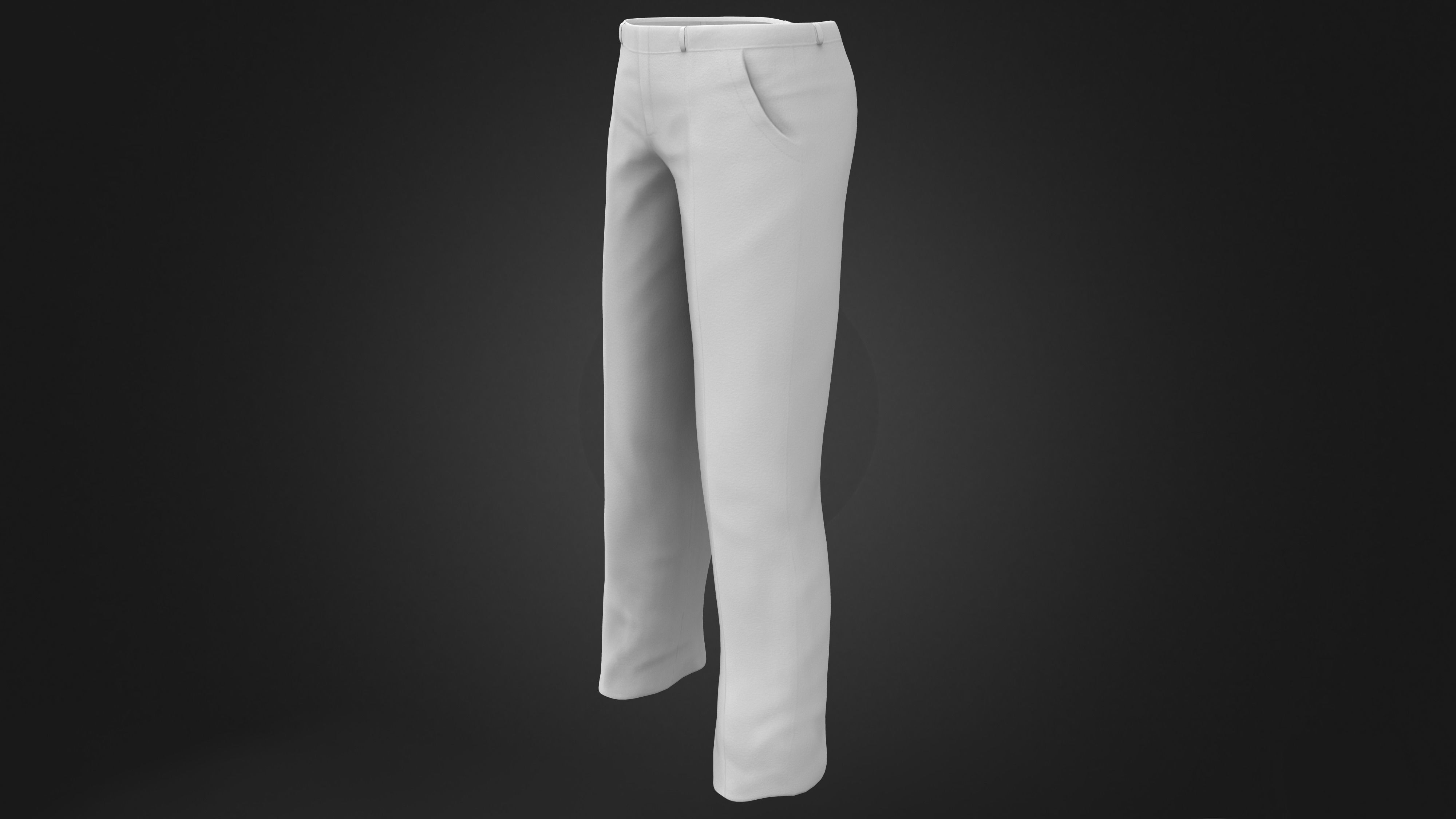 3D model Men Formal Navy Trousers VR / AR / low-poly | CGTrader