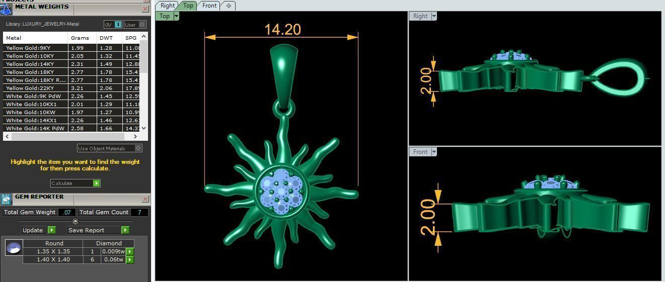 Sun Start Pendent 3d Model and Render Detail 3D model 3D printable ...