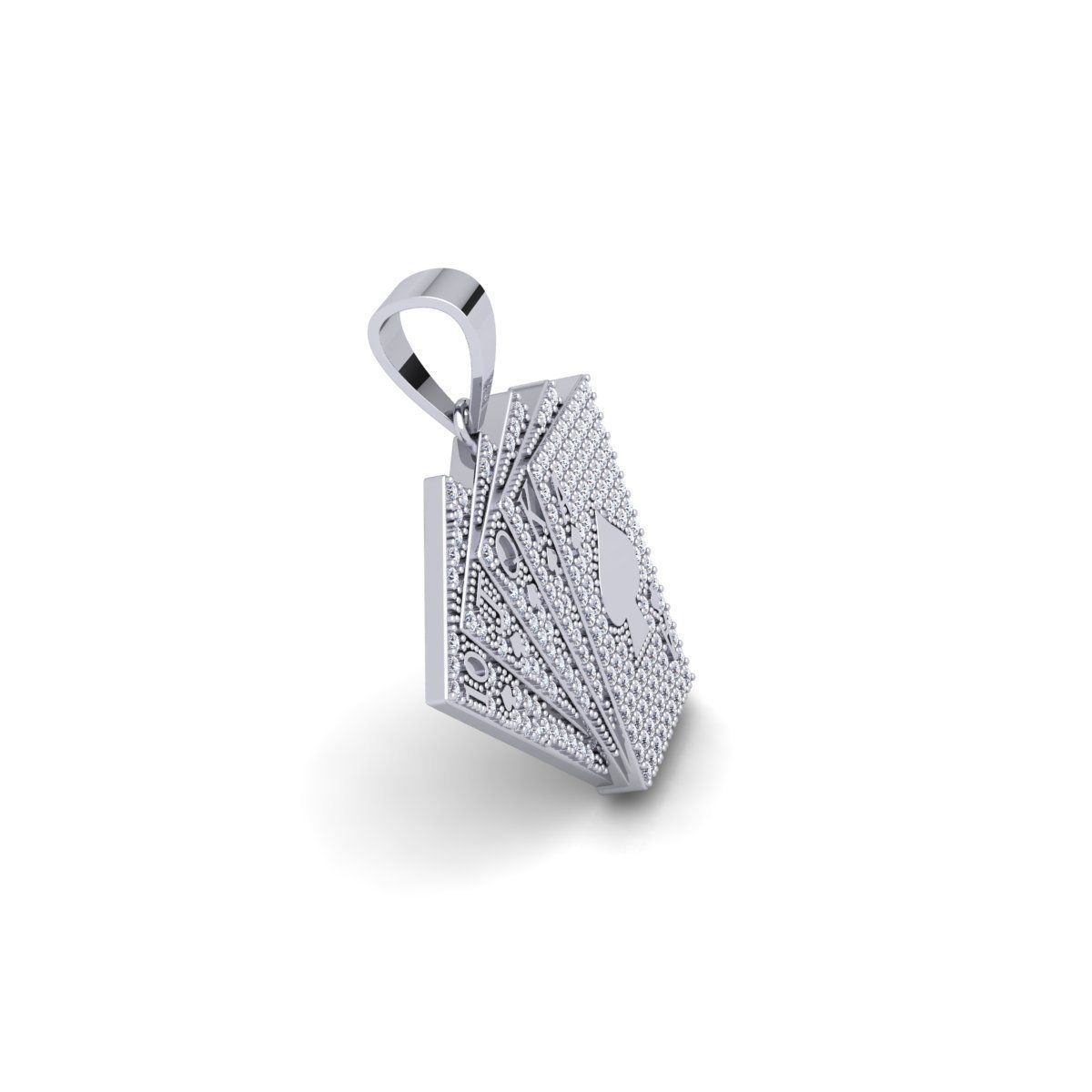Card 3d Pendent 3d Model and Render Detail 3D model 3D printable | CGTrader