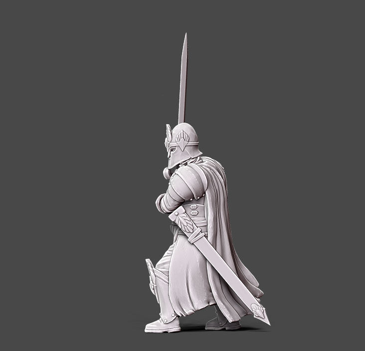 Knight king - 35 mm scale 3D model 3D printable | CGTrader